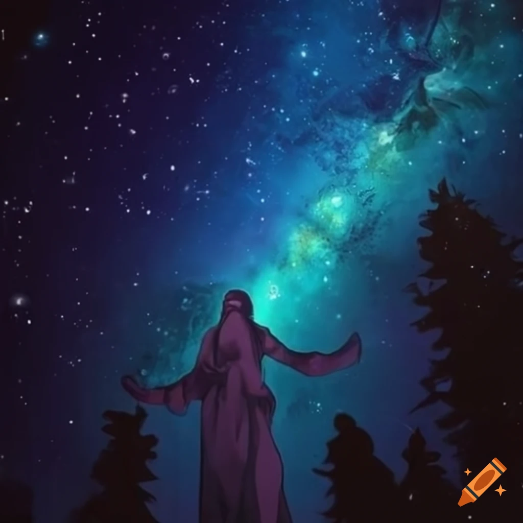 Starry void on Craiyon