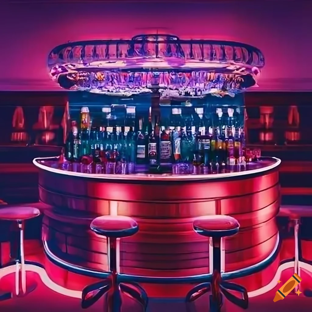 Neo retro bar on Craiyon