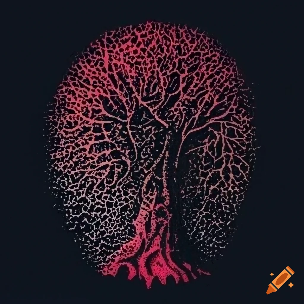 Stippled screen print art with grunge roots and texture on Craiyon