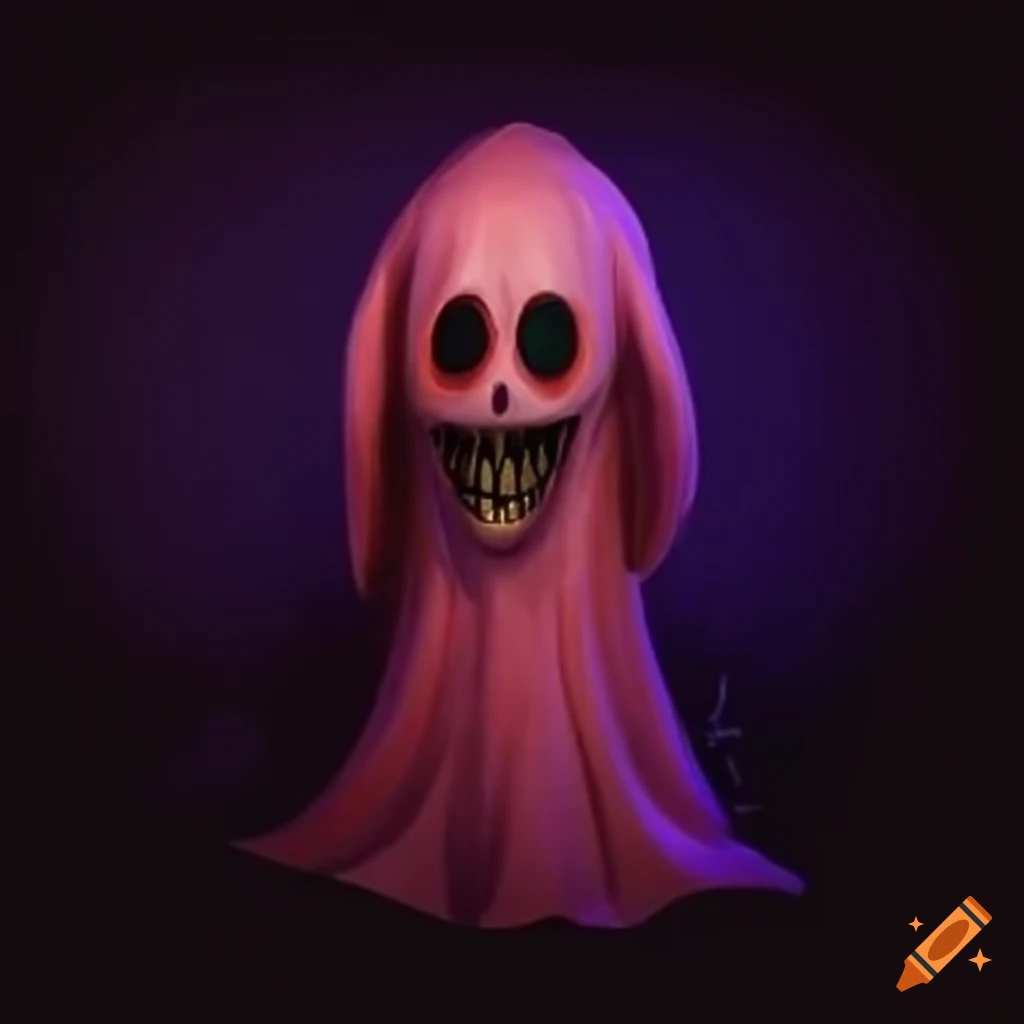Very scary ghost on Craiyon