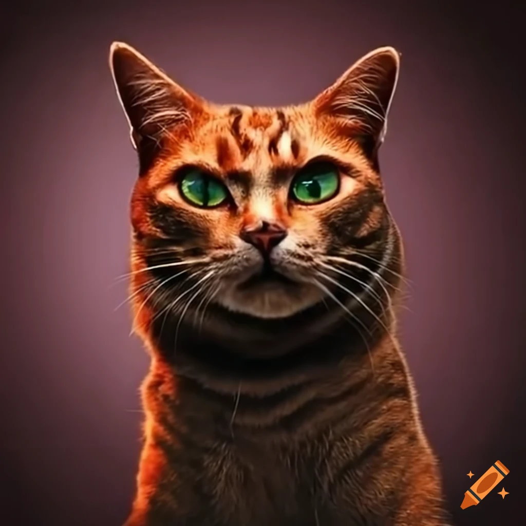 Aggressive cat in rage mode on Craiyon