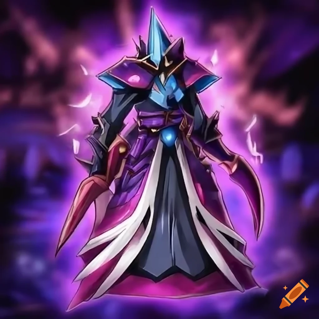 Void wizard's apprentice card from Yu-Gi-Oh on Craiyon