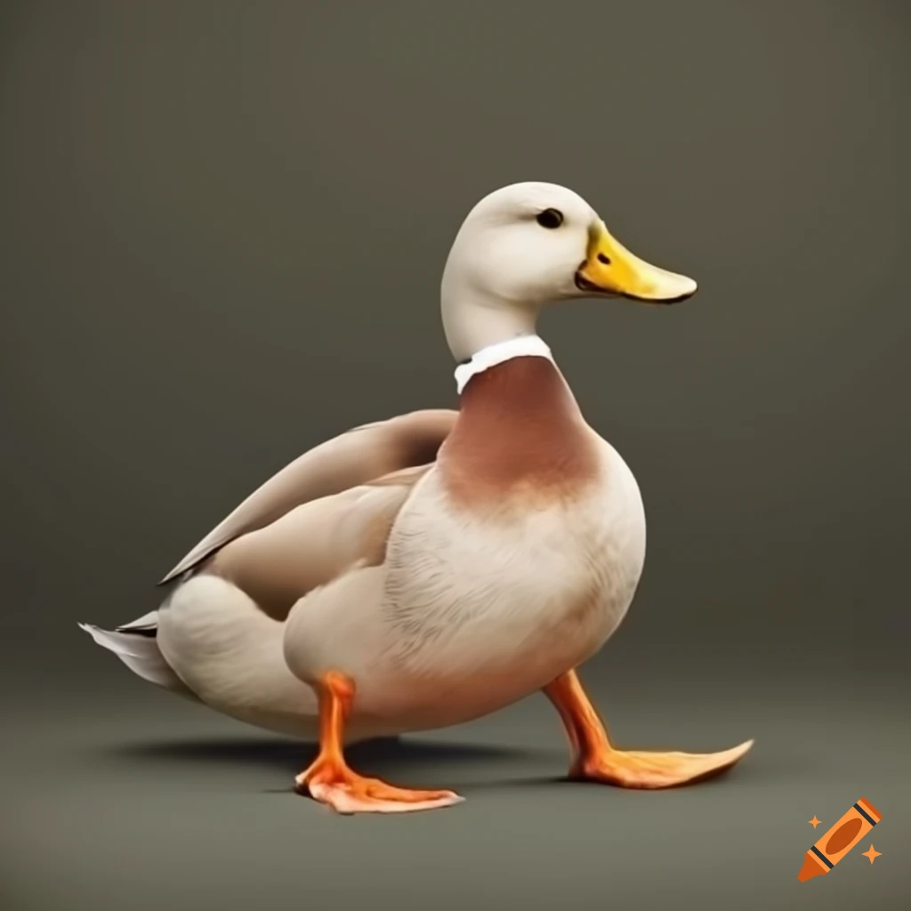 Duck in a side pose on Craiyon