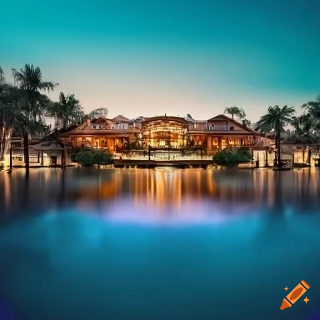 Luxurious high-quality hotel on Craiyon