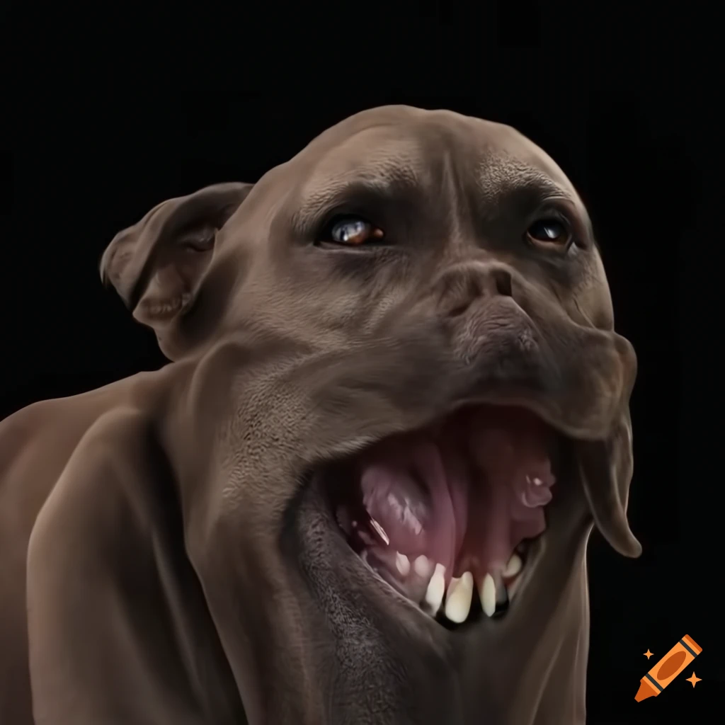 Immersive ultra high definition rendering of a surreal dog with ...