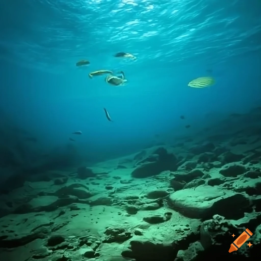 Underwater bottom relief mapping on Craiyon
