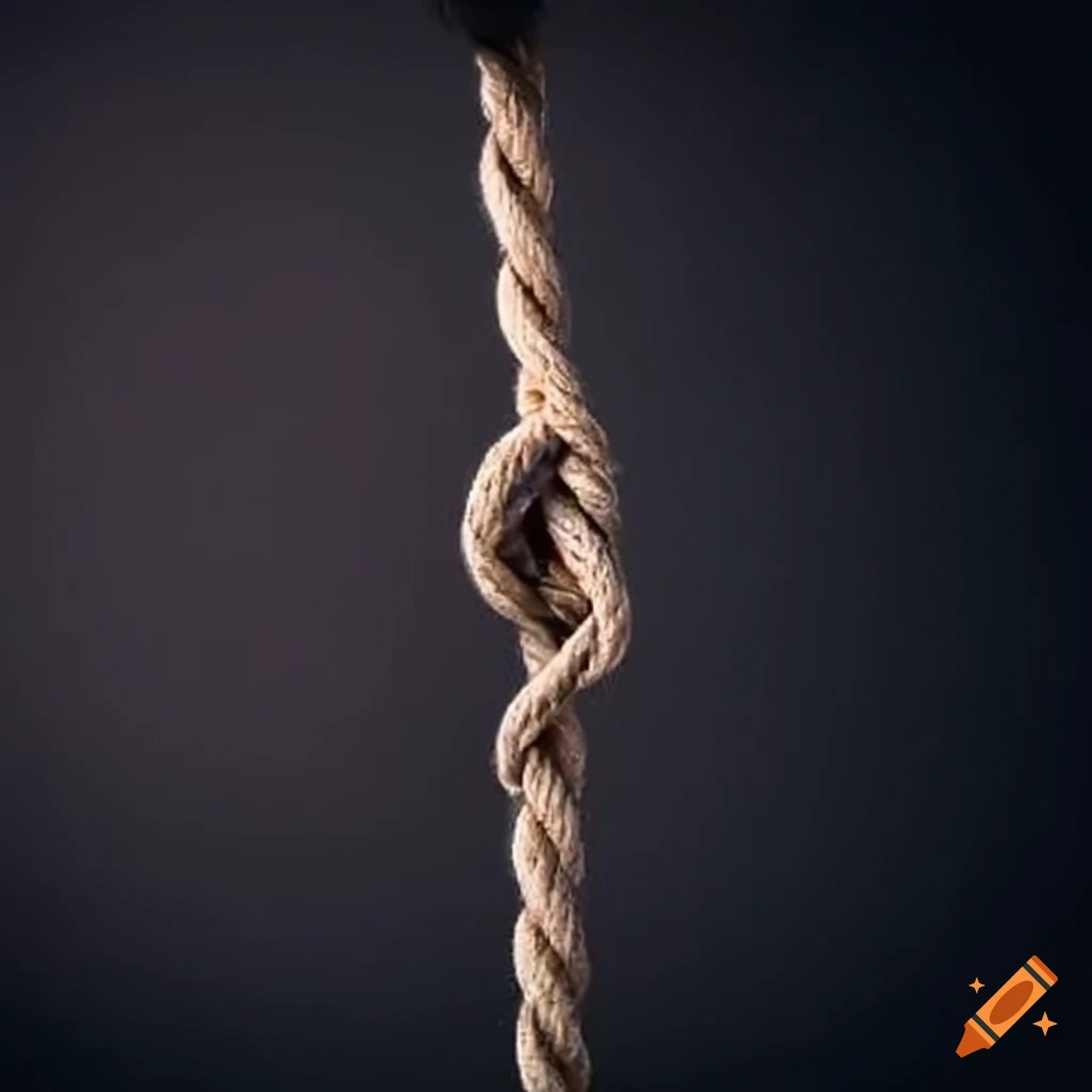 Scary knot on a tight rope on Craiyon