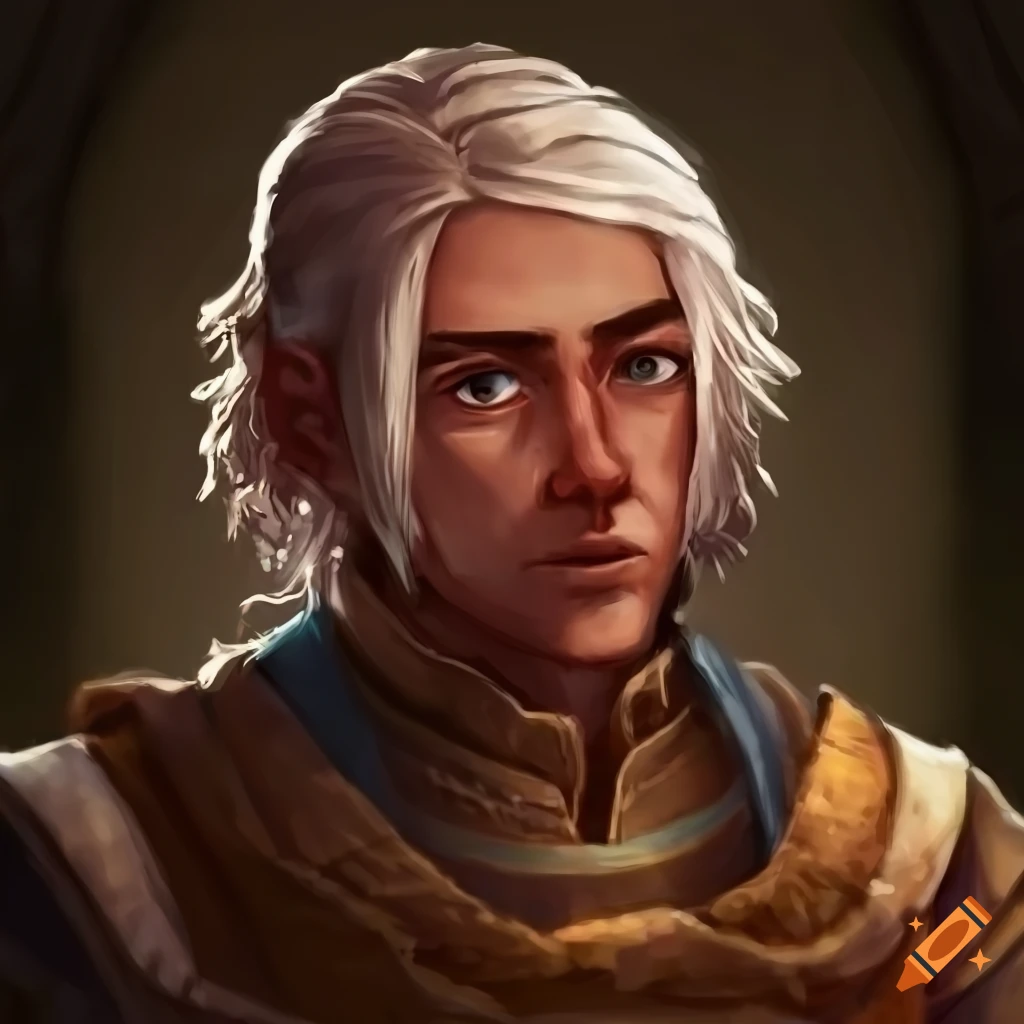 Toblen Stonehill, a young human innkeeper in Phandalin on Craiyon