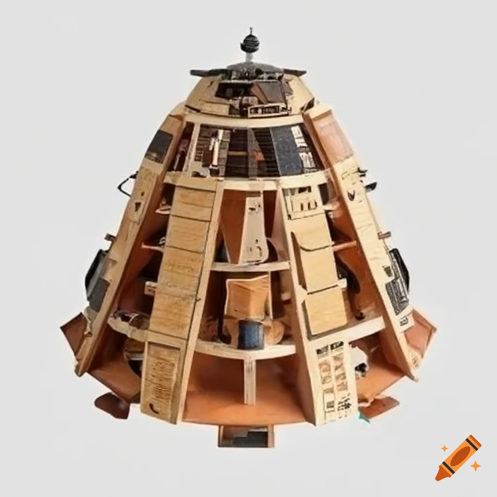 Wooden planks apollo command module on Craiyon