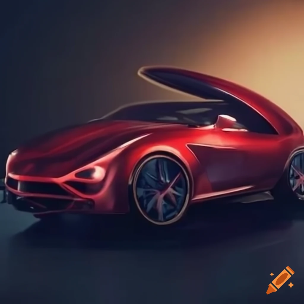 Sketch of a flying car on Craiyon