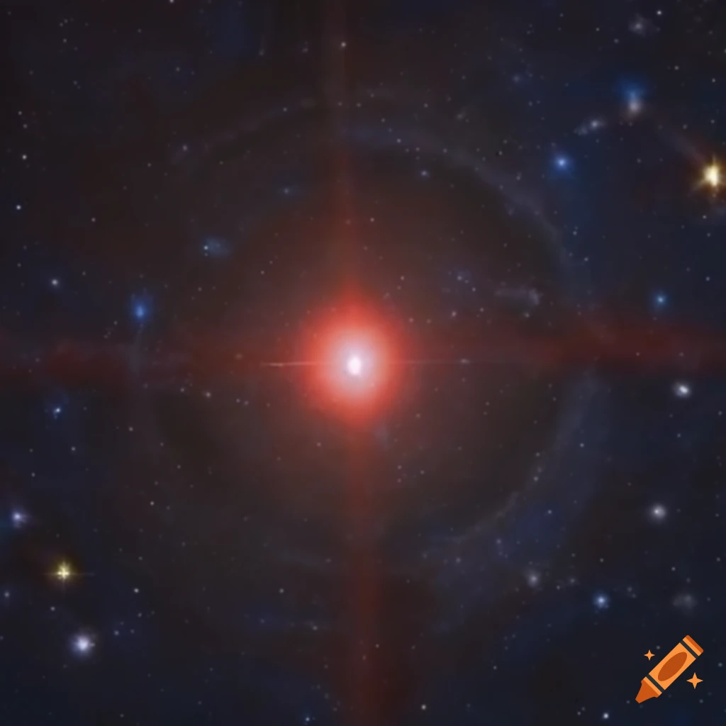 Arcturus star transforming into a quasar nova on Craiyon