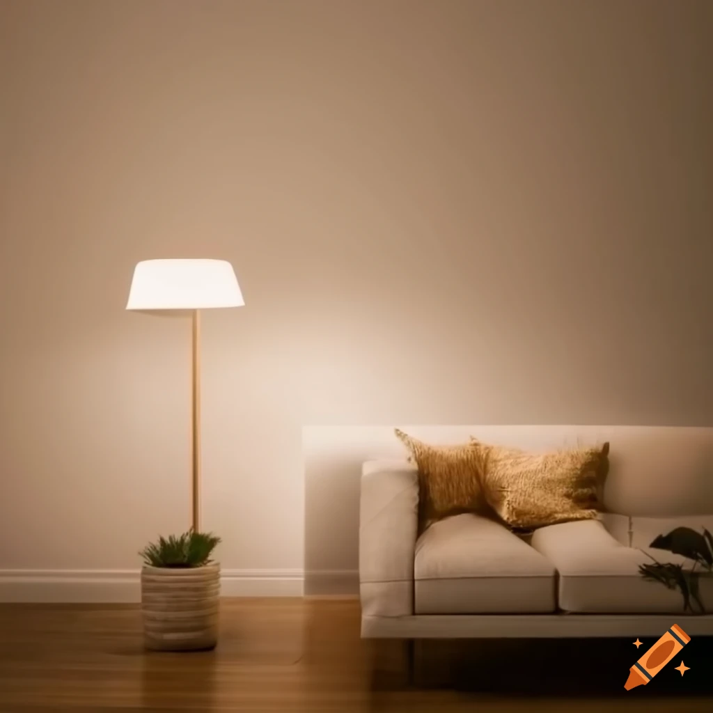 Minimalist living room with natural lighting and warm neutrals on Craiyon