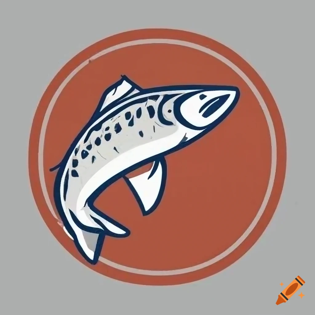 Trout and deer logo on Craiyon