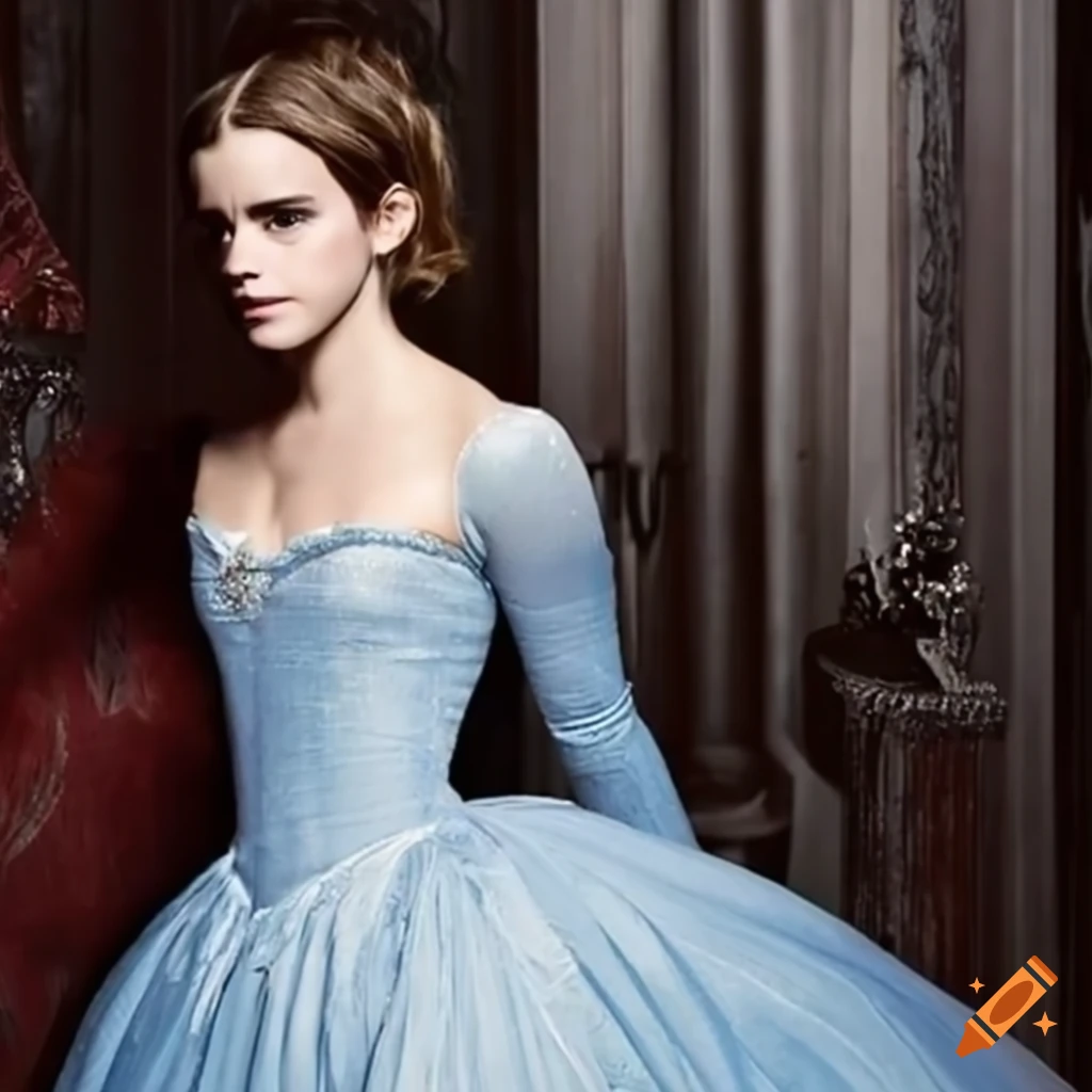 Emma watson dressed as cinderella on Craiyon