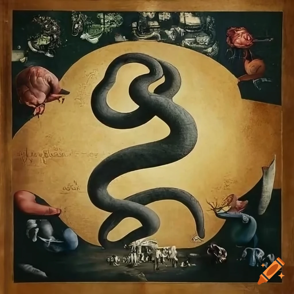 Surrealist artwork featuring symbols of Escher, Dali, and Durer, with ...