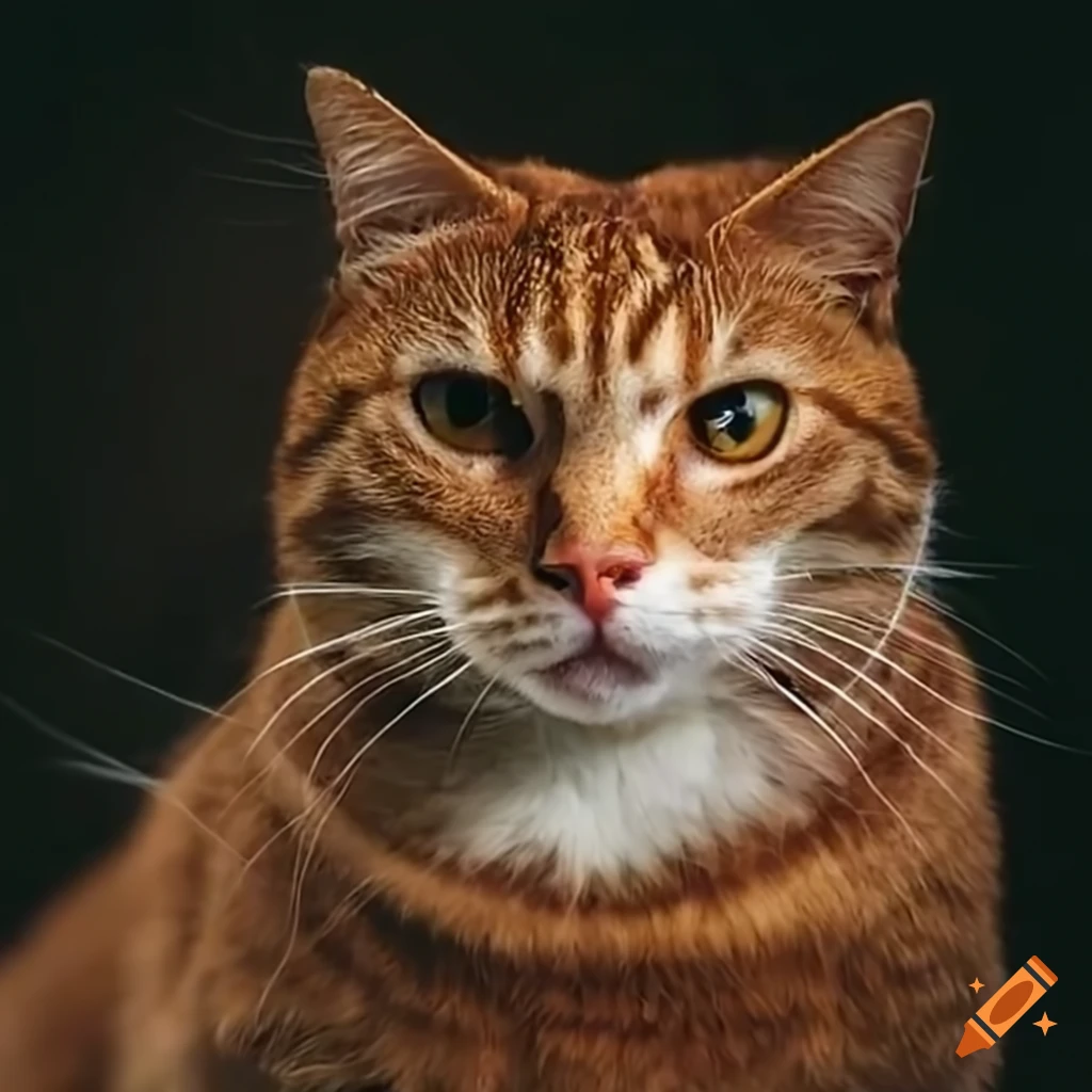 Dave the cheese wizard, a ginger cat overlooking mountains in a valley ...