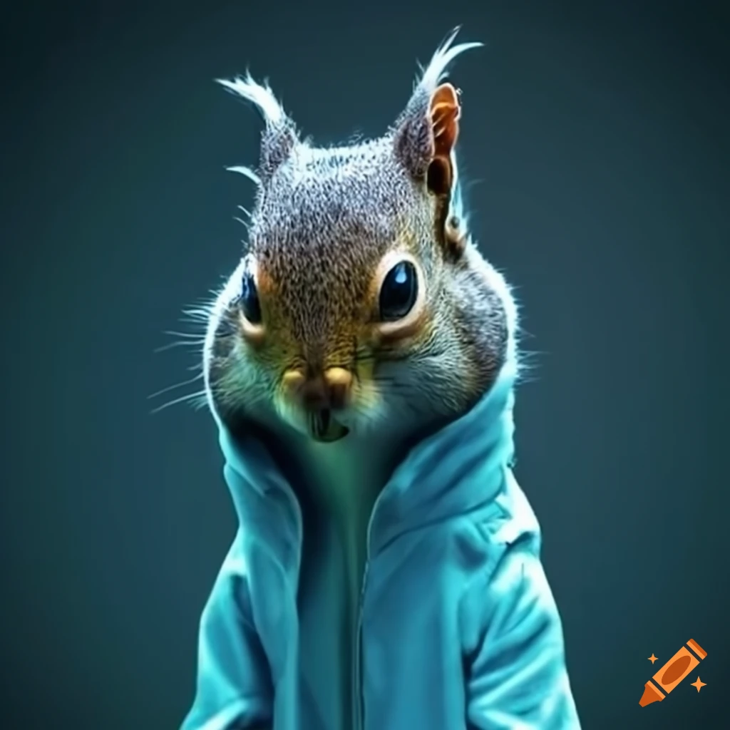 Extraterrestrial creature in a sci-fi lab coat on Craiyon