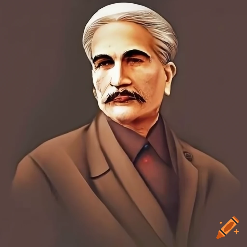 Realistic photo of allama muhammad iqbal on Craiyon
