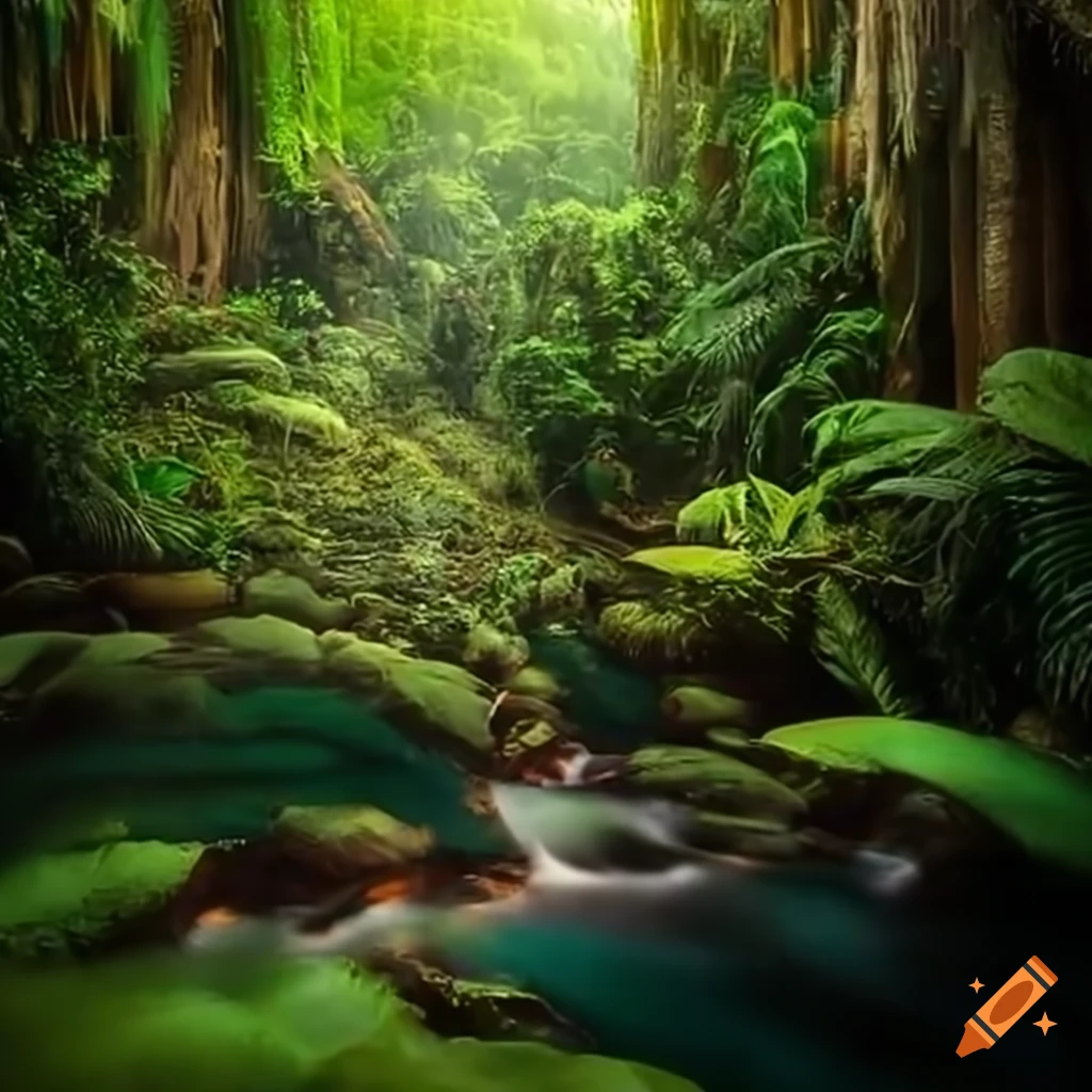 Jungle adventure on Craiyon