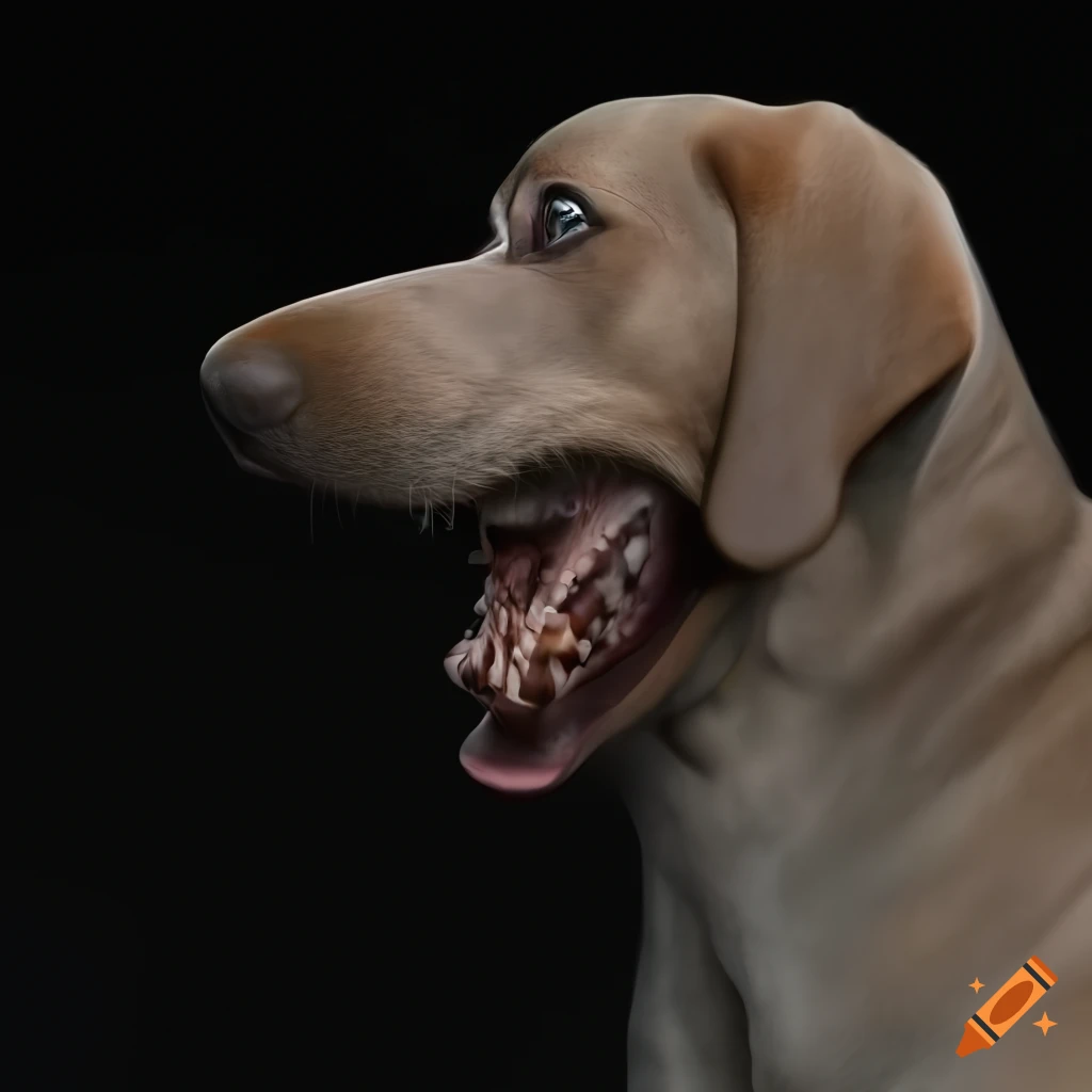 Immersive ultra high definition rendering of a surreal dog with ...