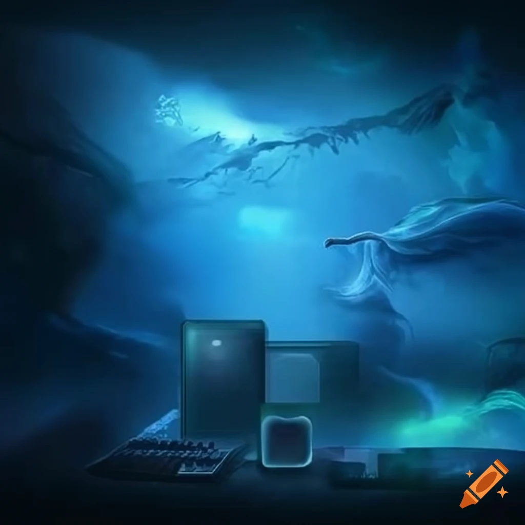 Computer banner on Craiyon