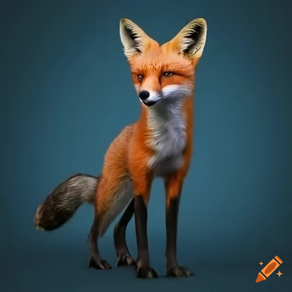 Fox showing full body on Craiyon