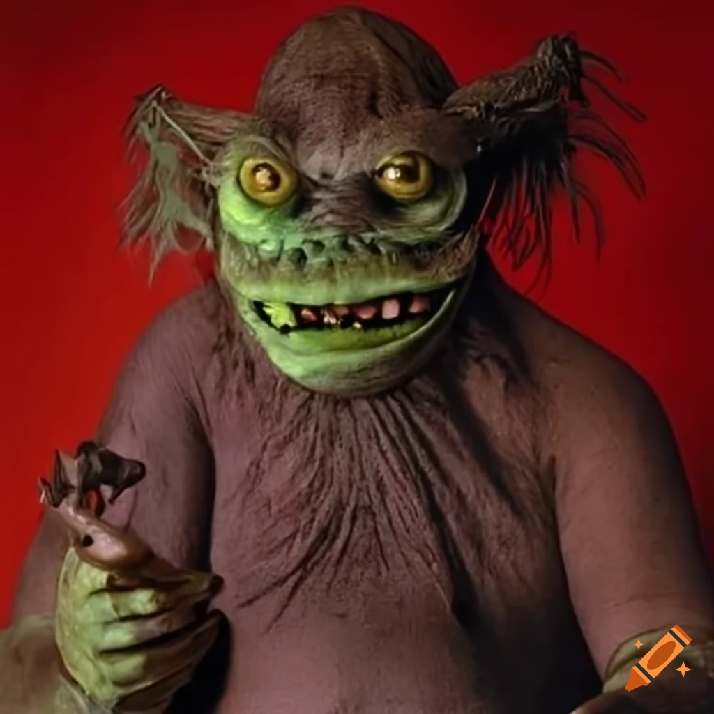 Goofy monster reminiscent of 90's movies on Craiyon