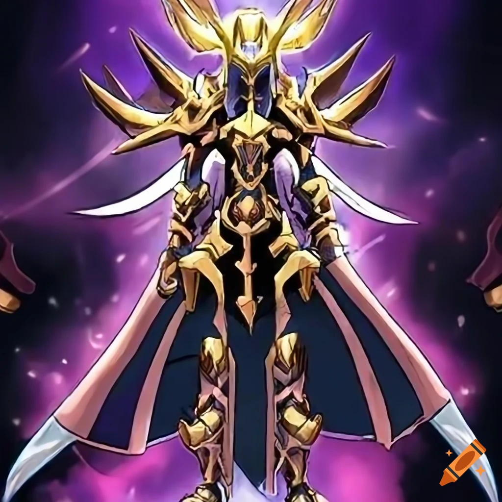 Yu-gi-oh! celestial warrior card on Craiyon