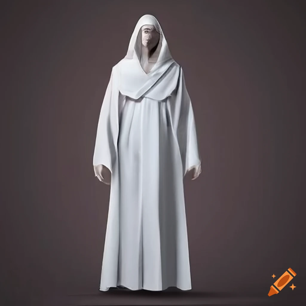 Realistic specter in religious robes on Craiyon