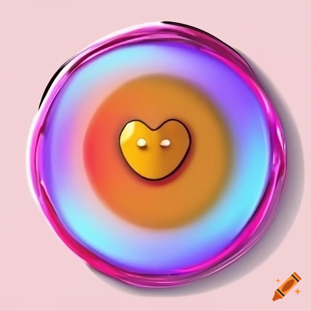 Circle with a smiley face in 2d art on Craiyon