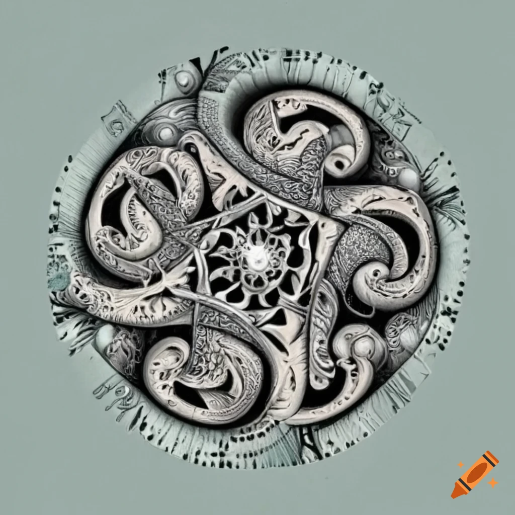 Intriguing surrealist artwork inspired by escher, dali, and durer with ...