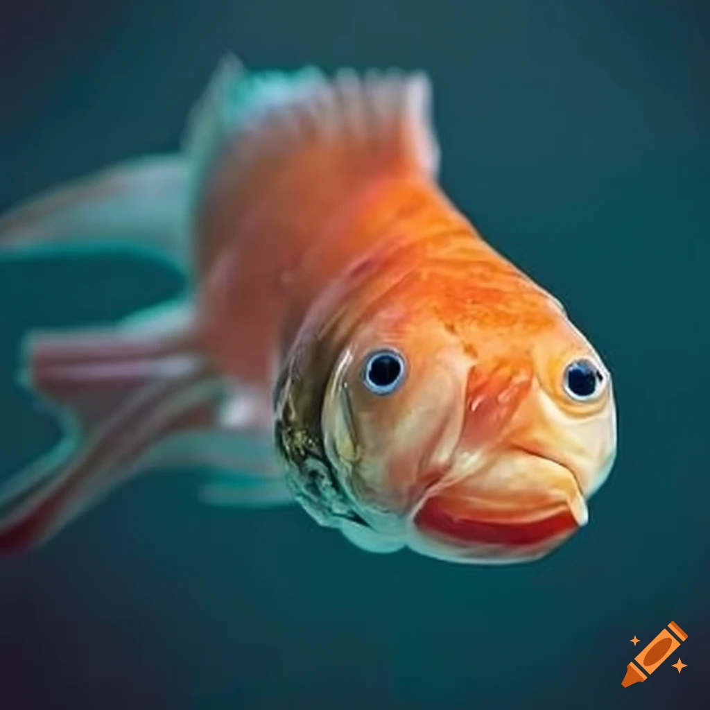 Fish walking into a bar and saying "blup" on Craiyon