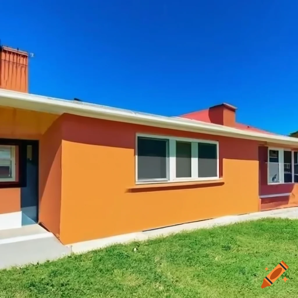 Friendly neighborhood in a liminal place on a sunny day with vivid ...