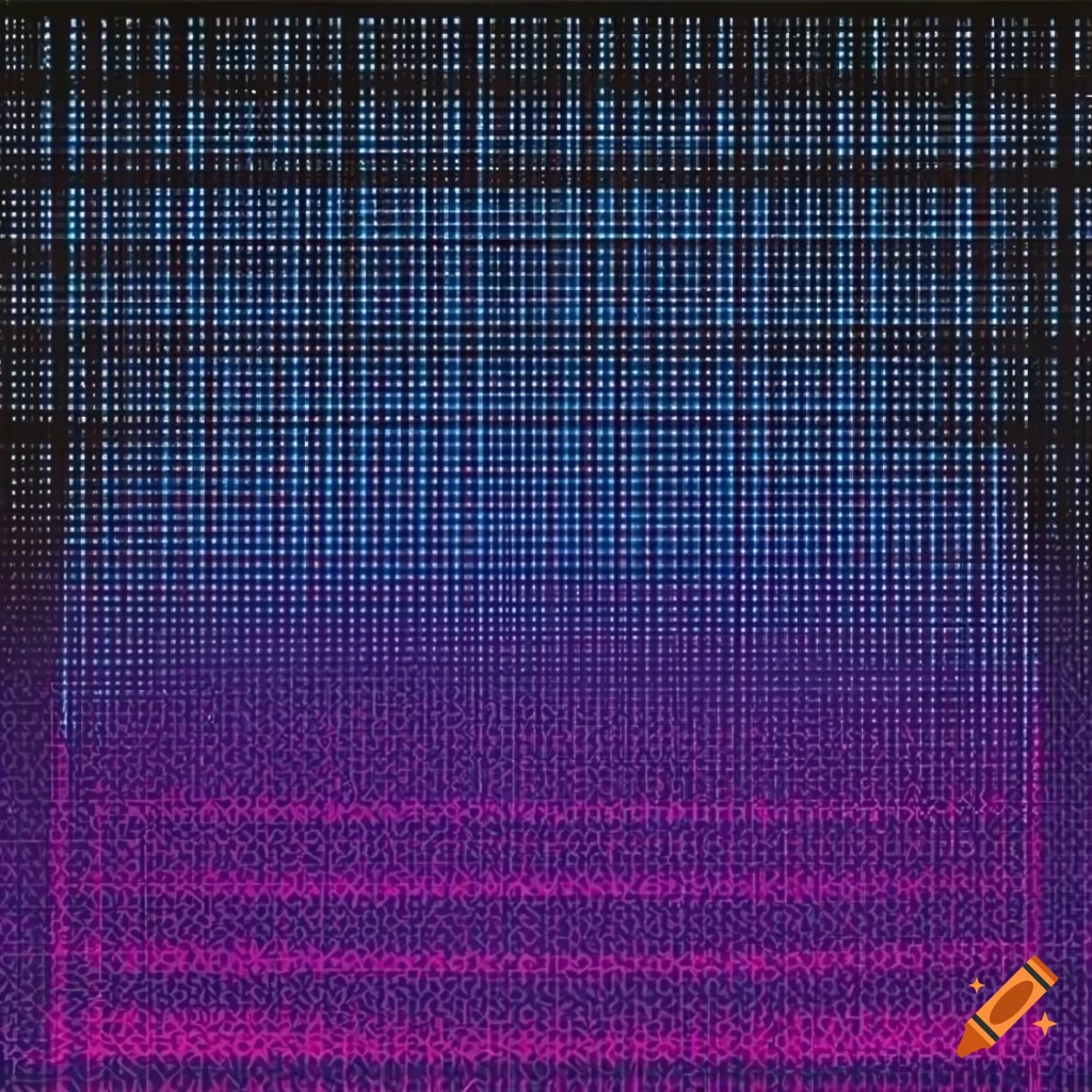 Background of an 80s pop poster in dark blue and black shades on Craiyon