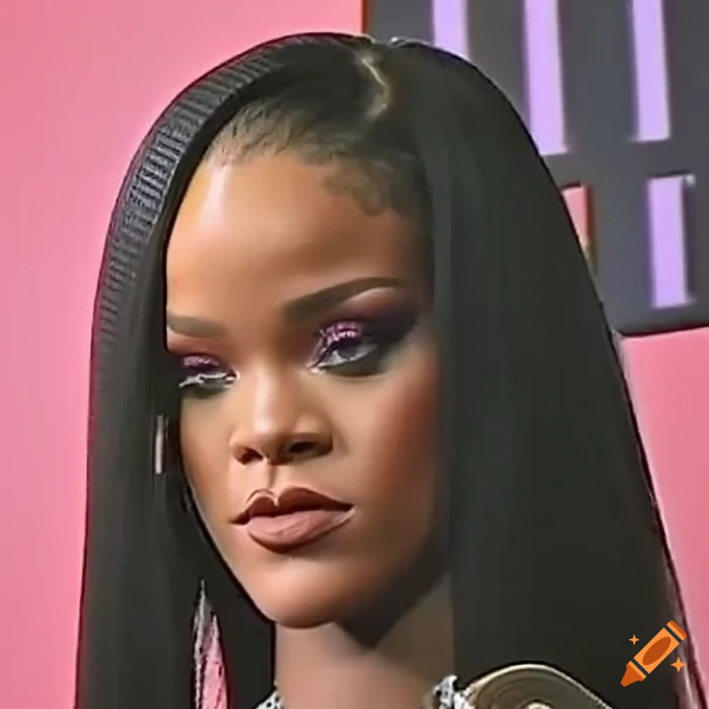 Cyberpunk rihanna in vhs style footage on Craiyon