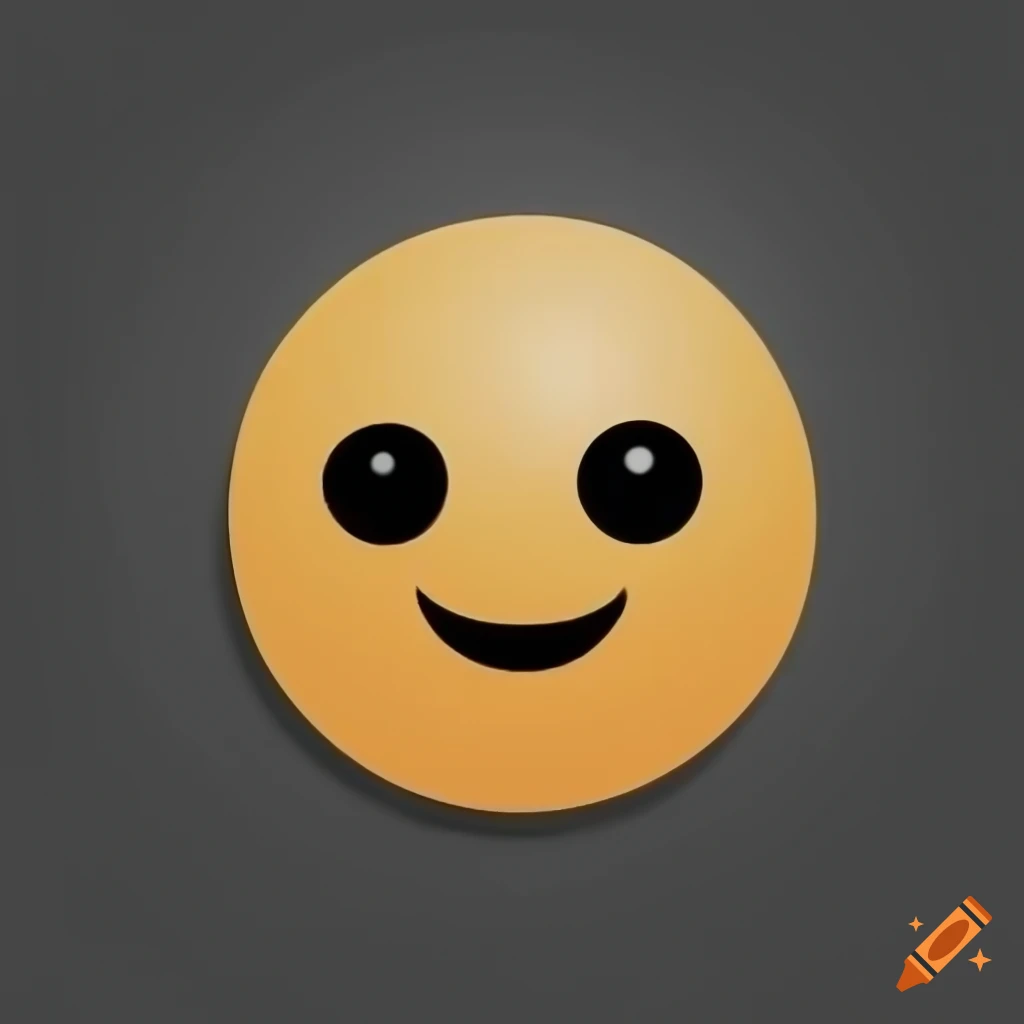 Circle with a smiley face in 2d art on Craiyon