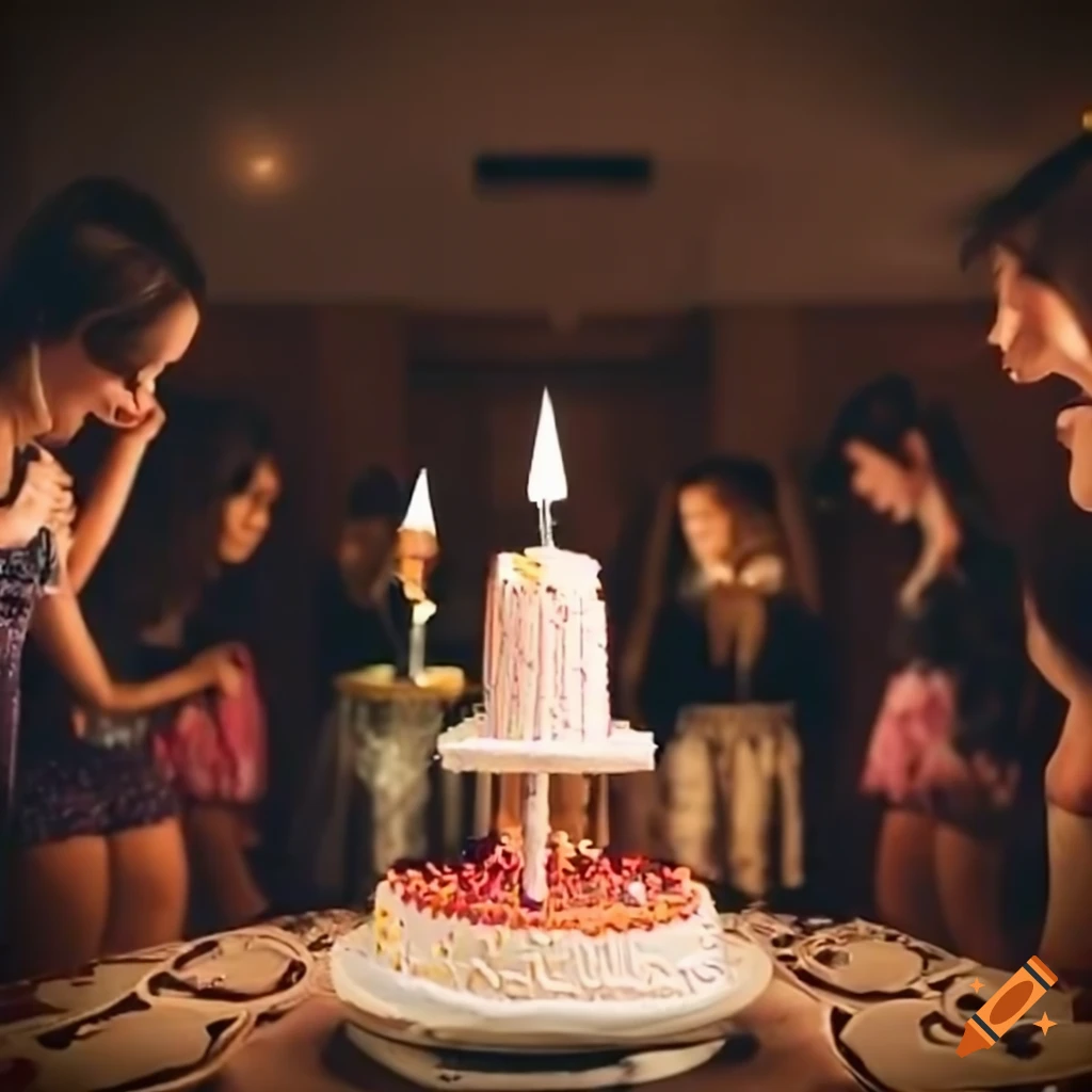 Birthday party celebration on Craiyon