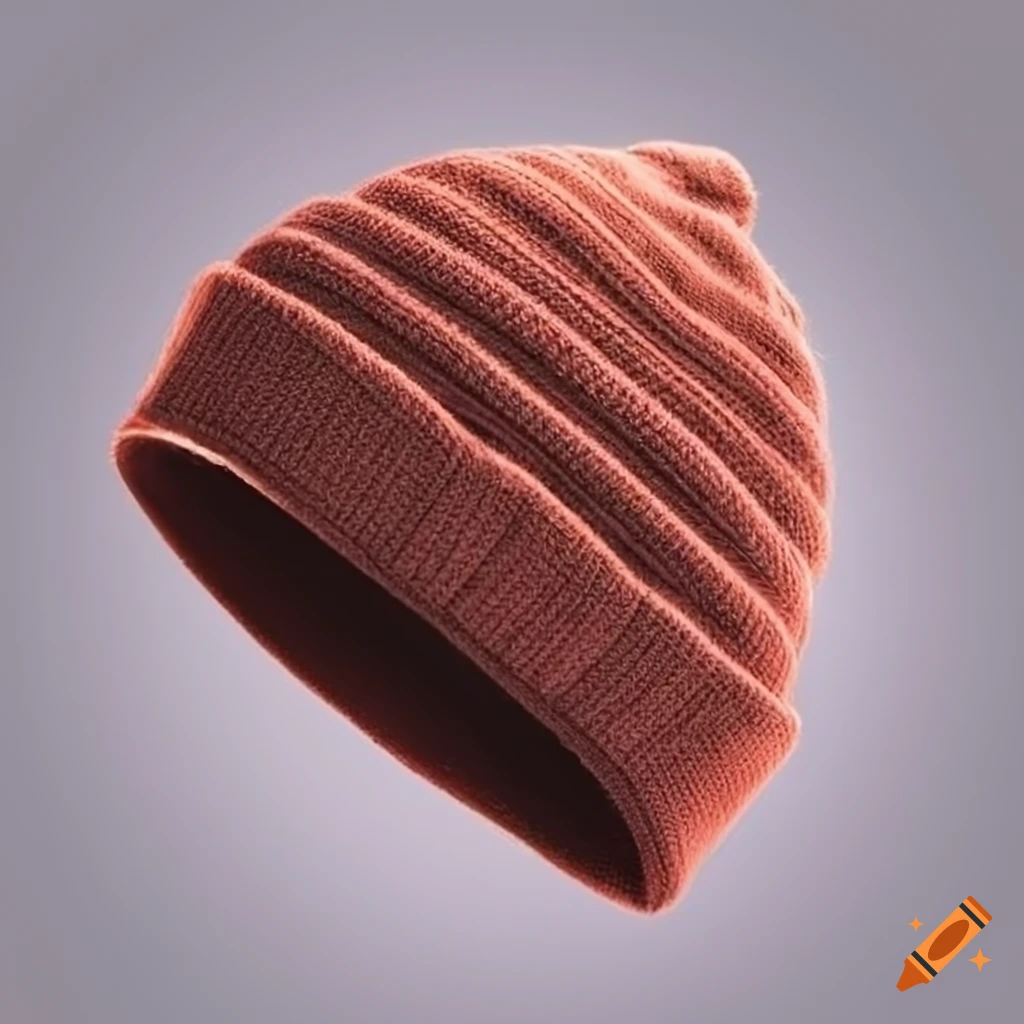Beanie hat texture close-up on Craiyon