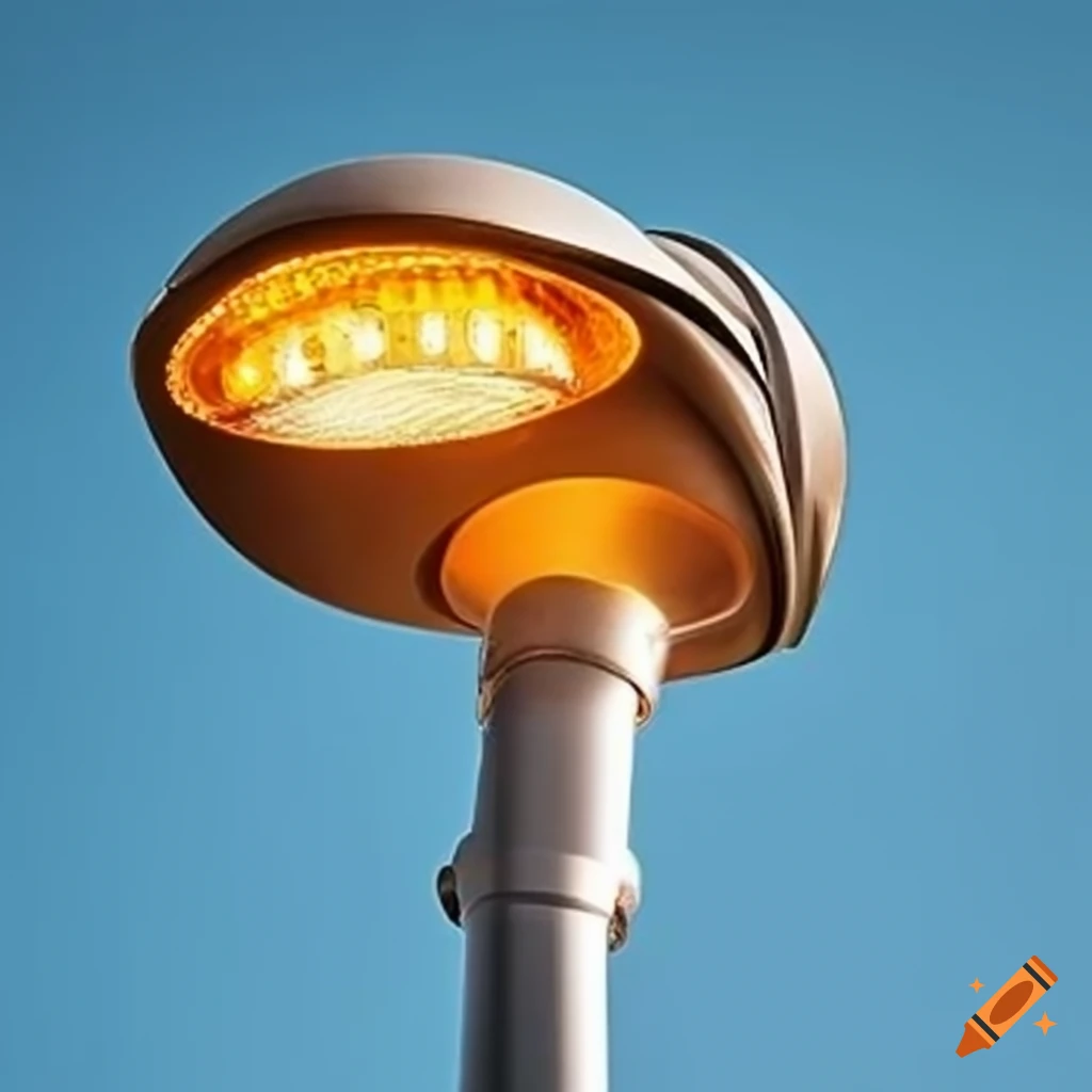 Turtle-friendly street lights with amber leds and motion sensors on Craiyon