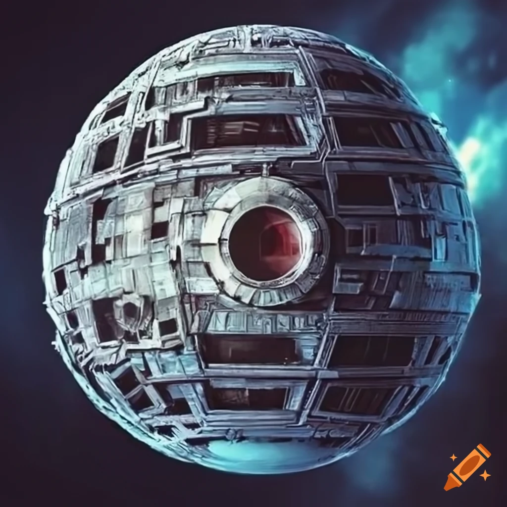 Borg sphere death star on Craiyon