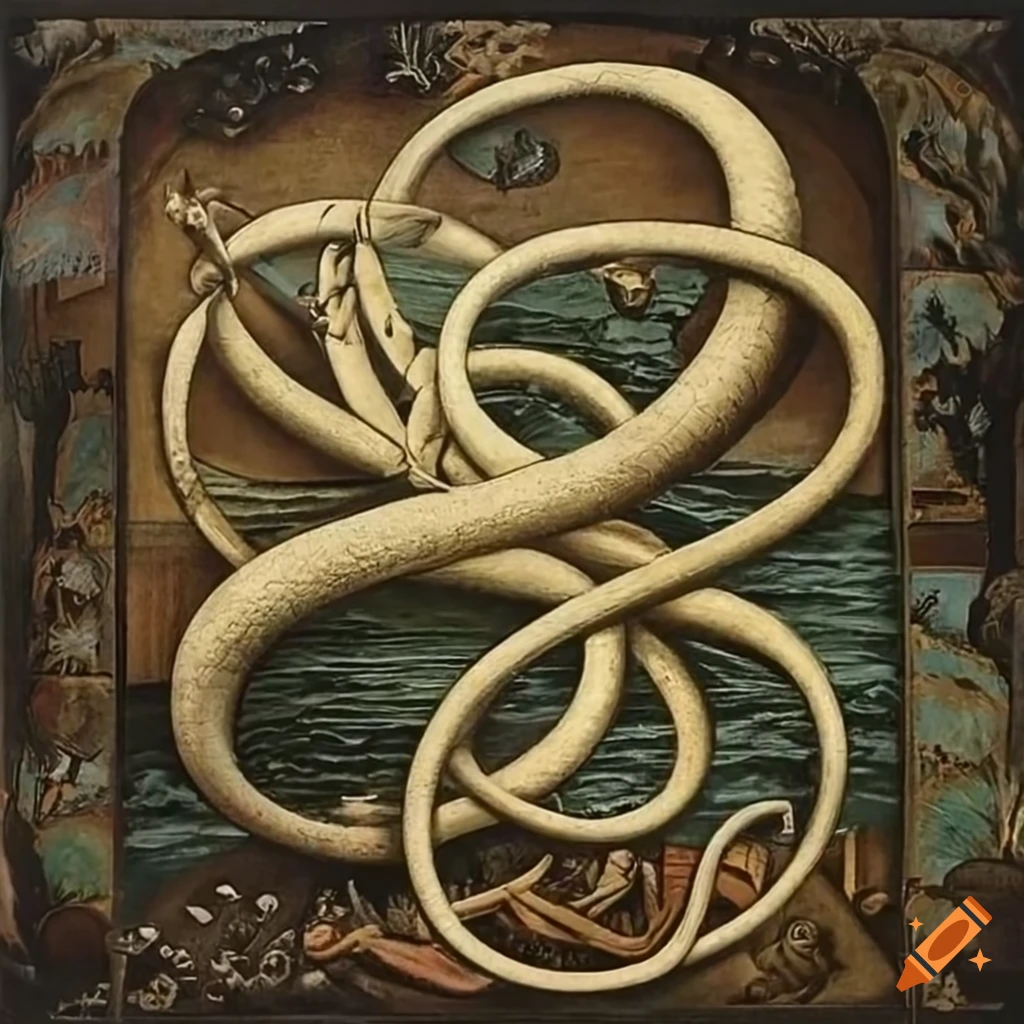 Surrealist artwork featuring symbols of Escher, Dali, and Durer, with ...