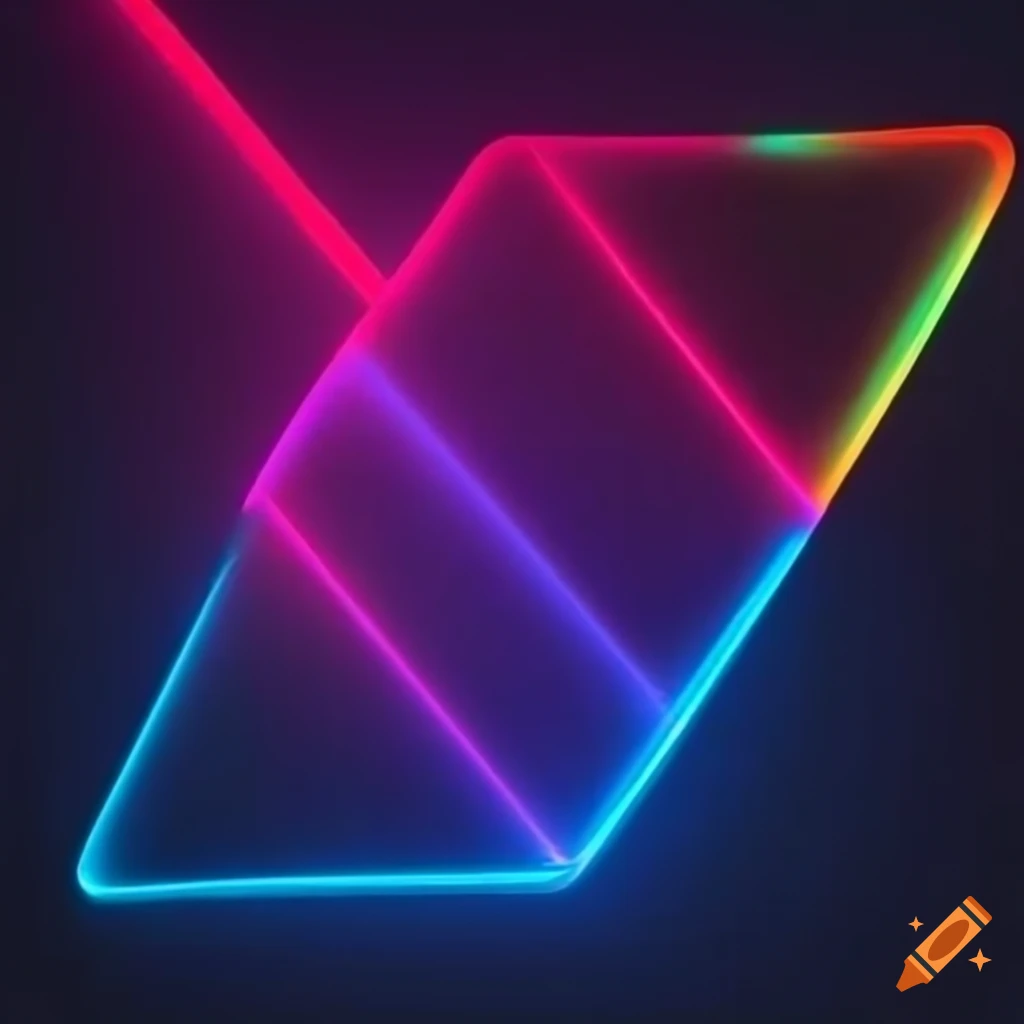 Rgb colors neon lit background on Craiyon