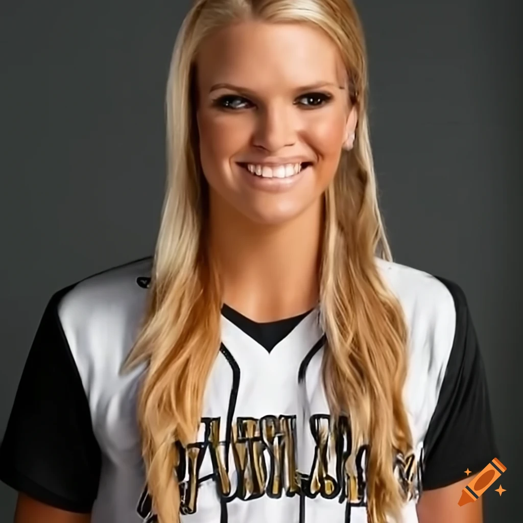 Jessica simpson softball roster portrait on Craiyon