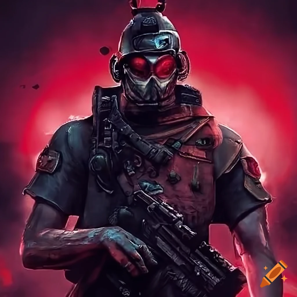 Hell divers 2 soldier character on Craiyon