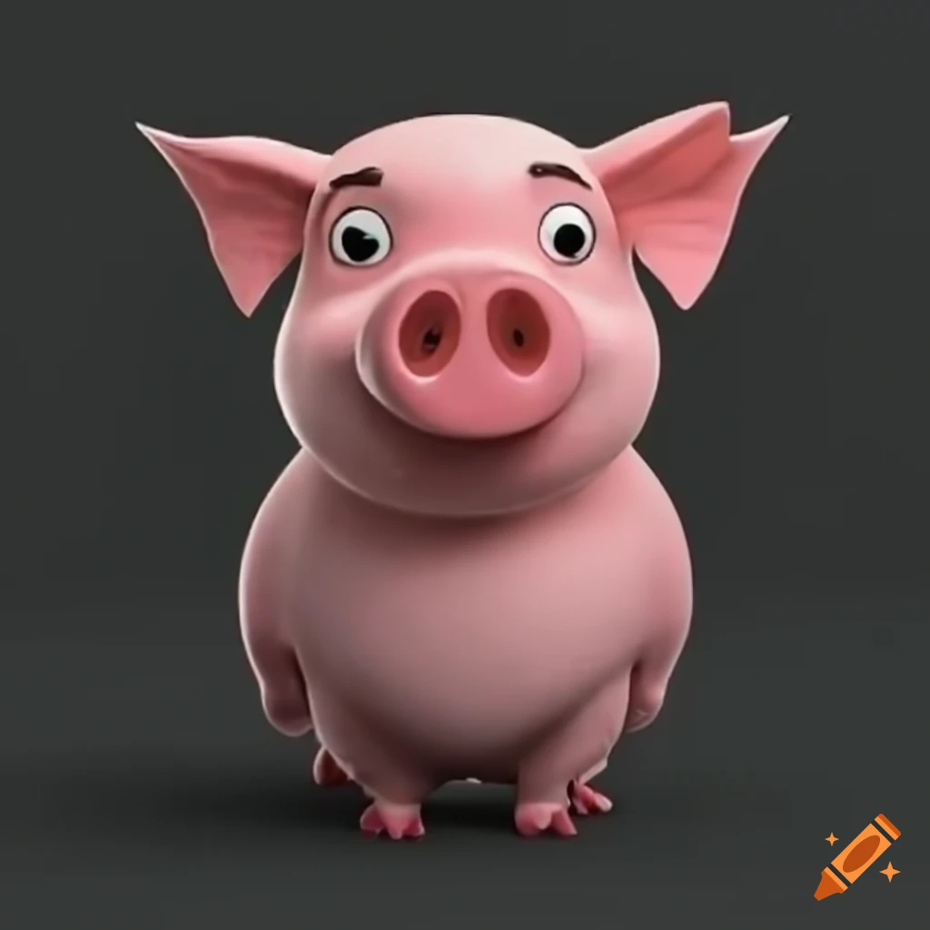 Pig animation on Craiyon