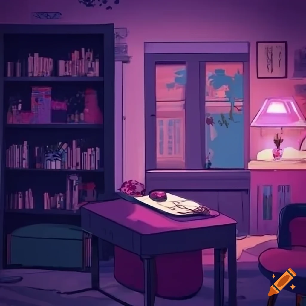 Lofi room ambiance on Craiyon