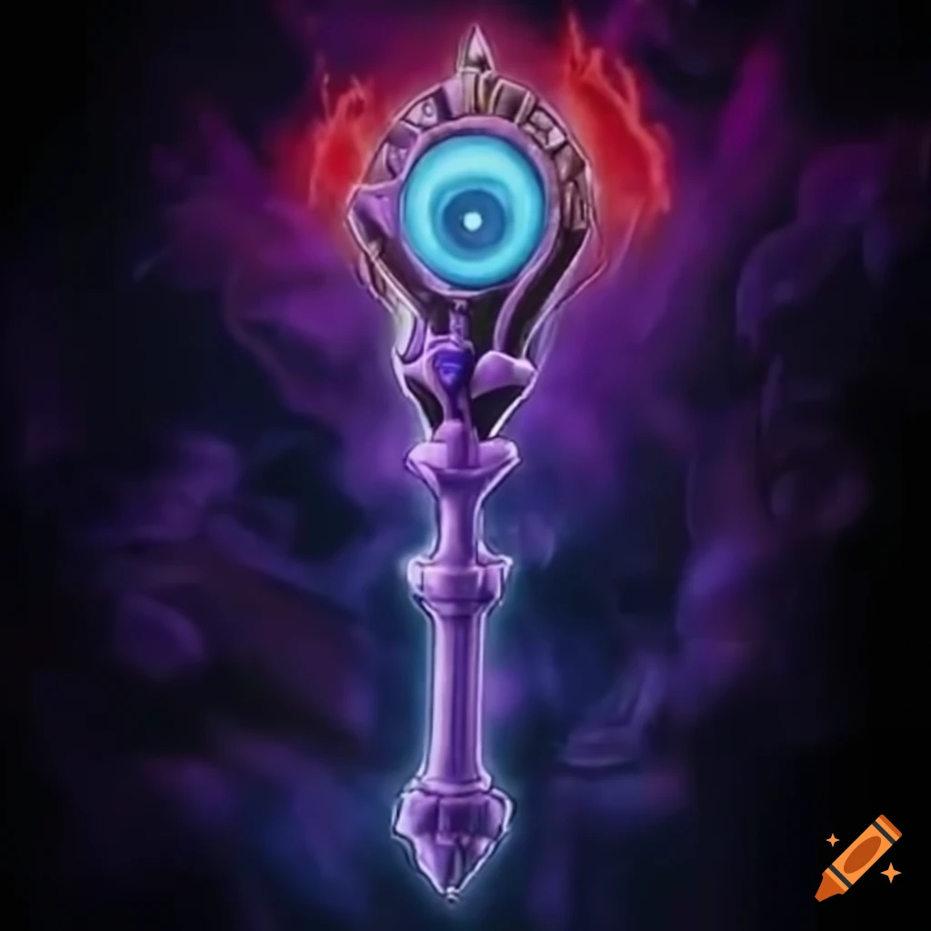 Void wizards mighty staff - powerful yu-gi-oh card on Craiyon