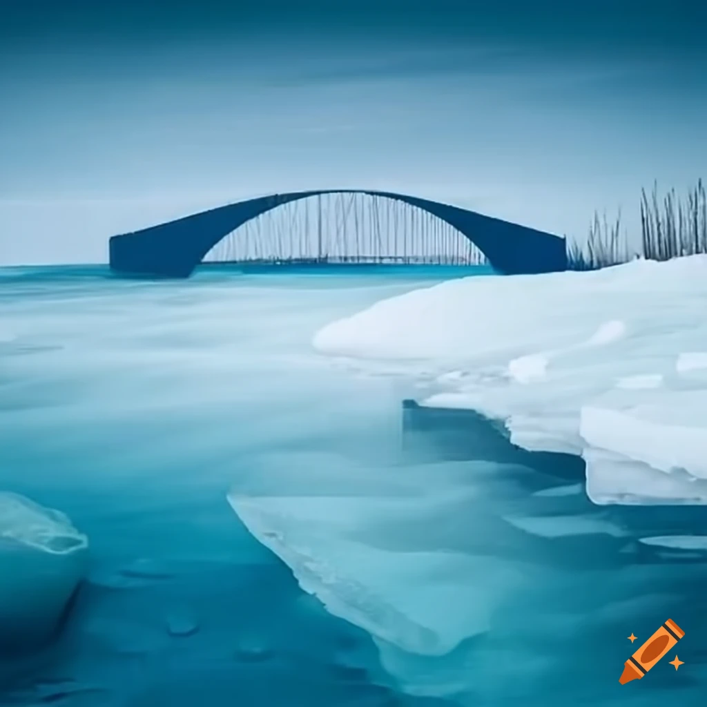 Ice bridge on Craiyon