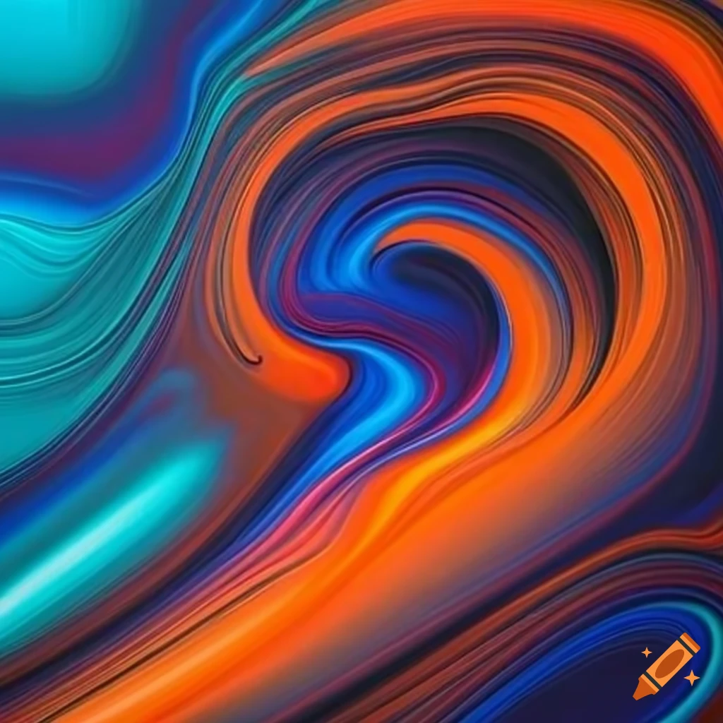 Abstract picture inspired by the song 'glue' by bicep in blue and neon ...