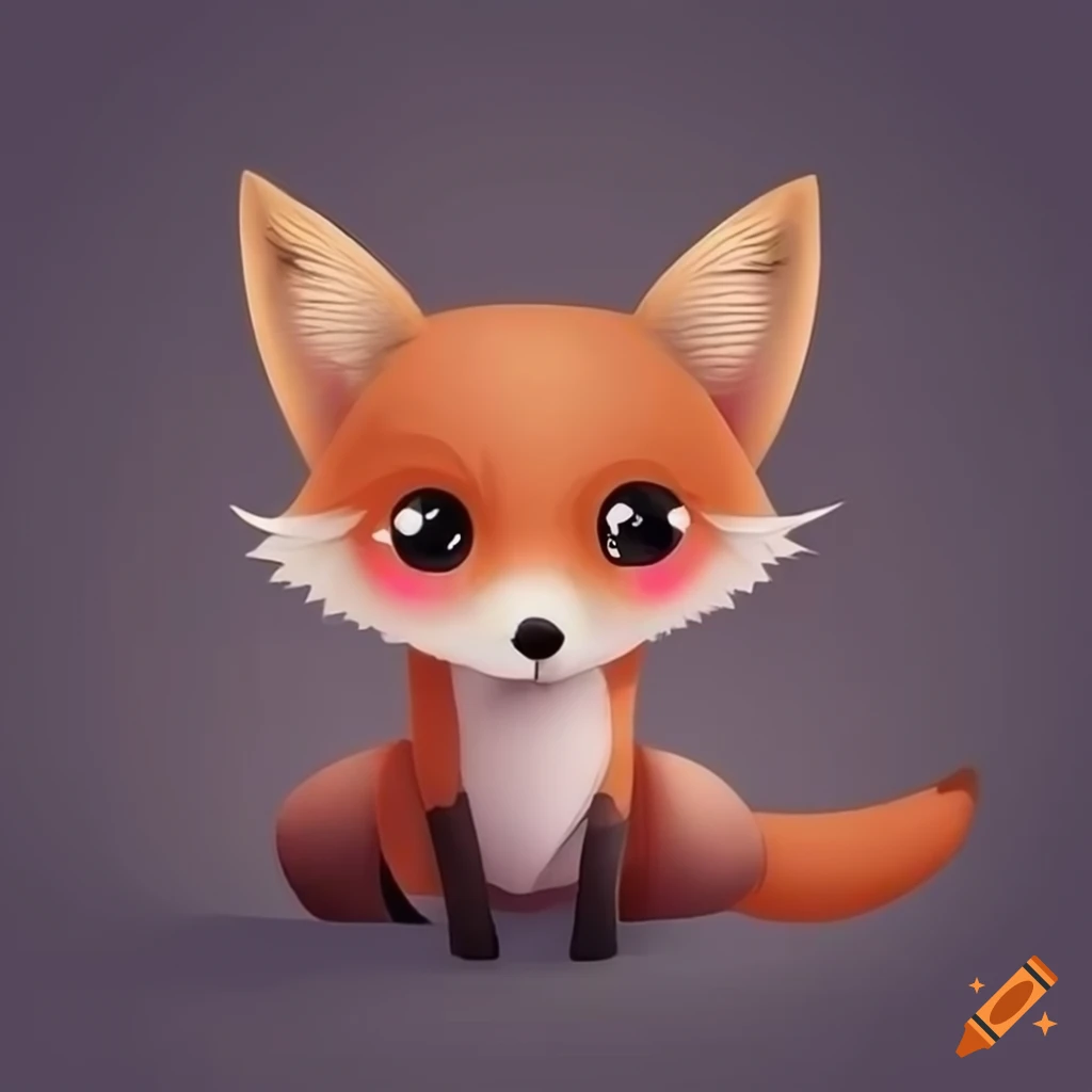 Cute fox on Craiyon